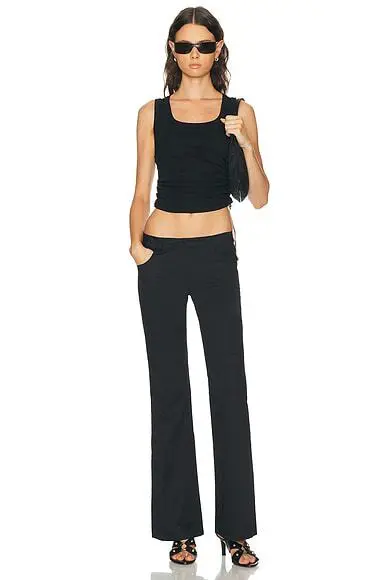 Burberry Tie Side Tank Top - Black