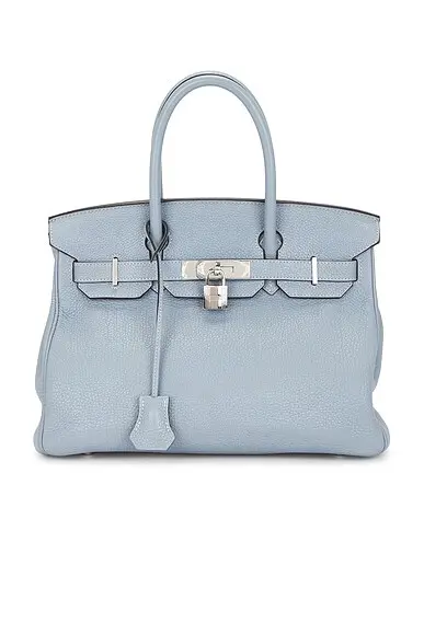 Hermès Togo Birkin 30 Handbag - Blue Lin