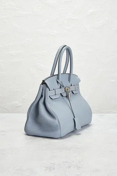 Hermès Togo Birkin 30 Handbag - Blue Lin