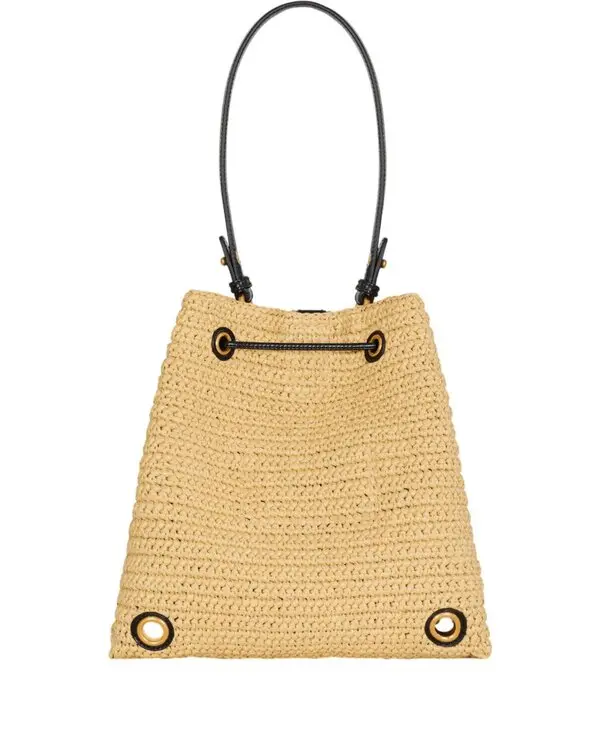 Balmain Pulse Crochet And Leather Backpack