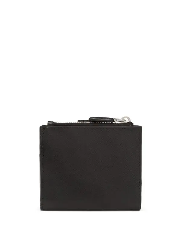 Prada Saffiano-leather Card Holder - Black