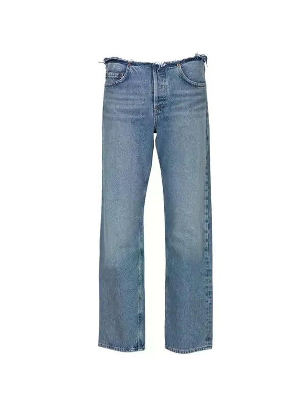AGOLDE Frayed Waistband Jeans