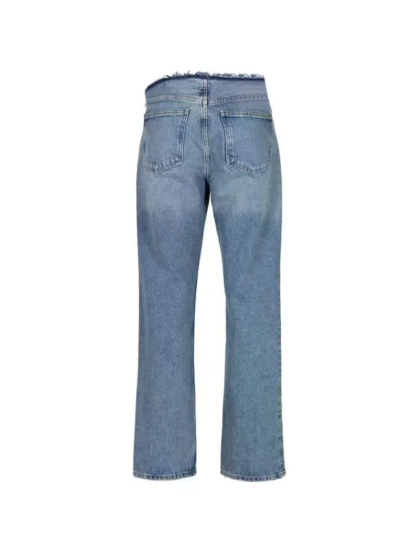 AGOLDE Frayed Waistband Jeans