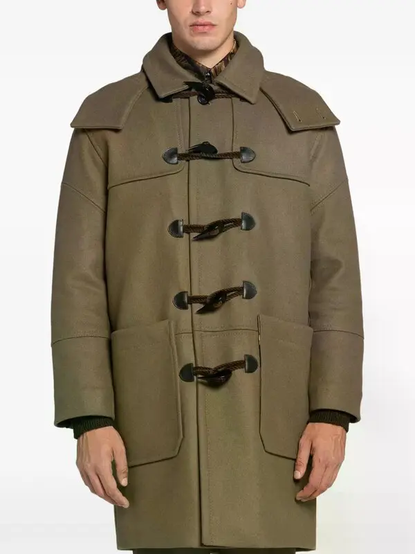 Roberto Cavalli Detachable Hood Duffle Coat