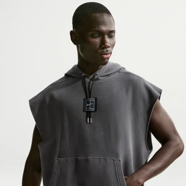 Nike Nikecourt Slam Sleeveless Hoodie - Grey
