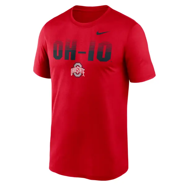 Nike Ohio State Primetime Kinetic Mantra Legend Dri-fit College T-shirt - Red
