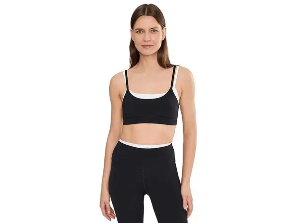 Splits59 Elliah Airweight Double Layer Bra Bra /white - Black