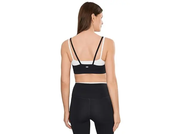 Splits59 Elliah Airweight Double Layer Bra Bra /white - Black