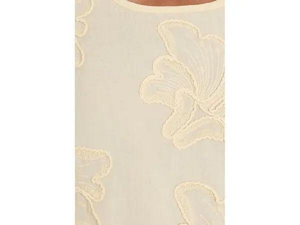 Vince Camuto Embroidered Boxy Tank Blouse