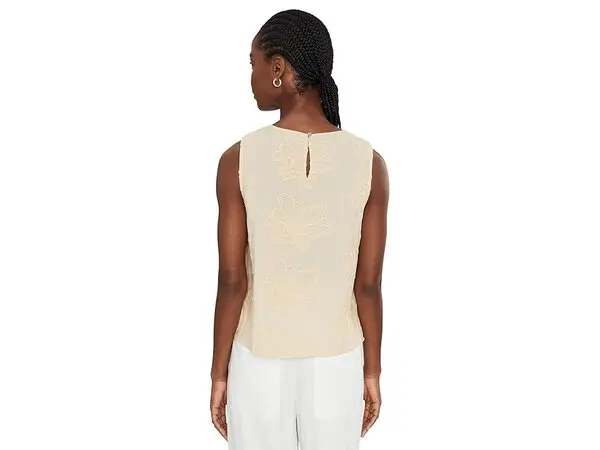Vince Camuto Embroidered Boxy Tank Blouse