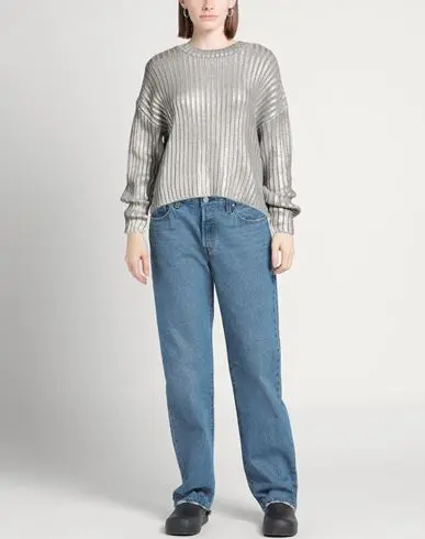 Only Ribbed Knit Crewneck Sweater