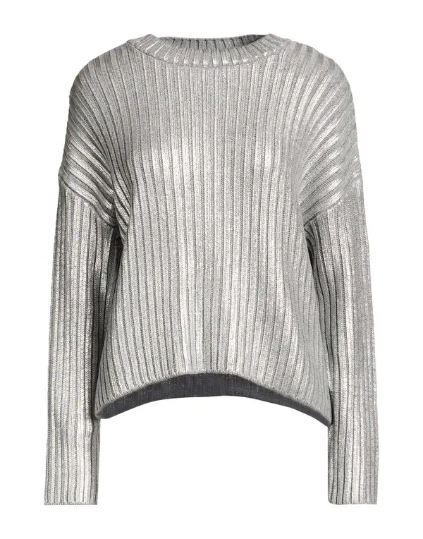 Only Ribbed Knit Crewneck Sweater