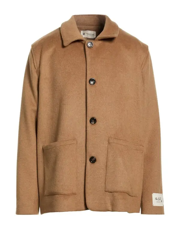 THE EDITOR Coat Camel Size Wool, Polyester