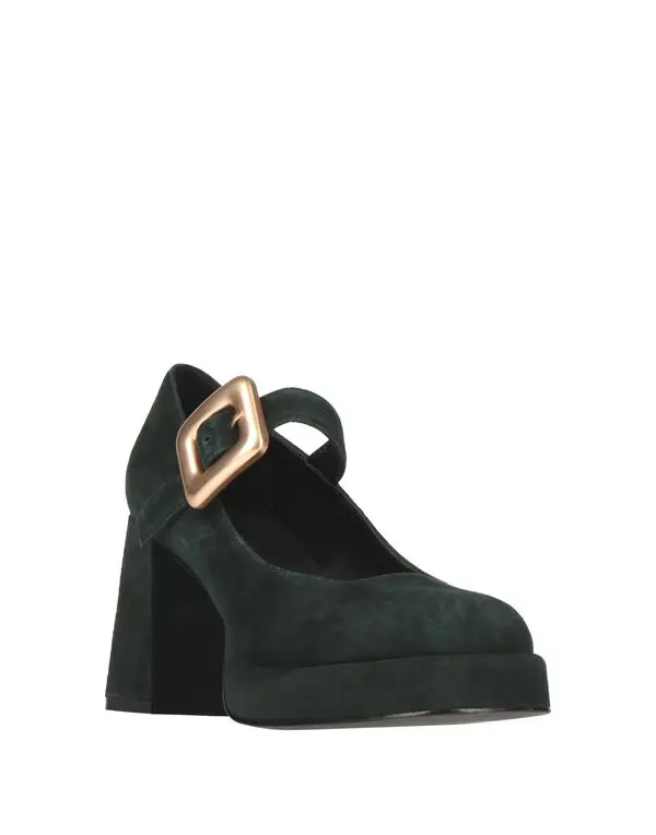 CAFÈNOIR Mary Jane Pumps With Geometric Heel
