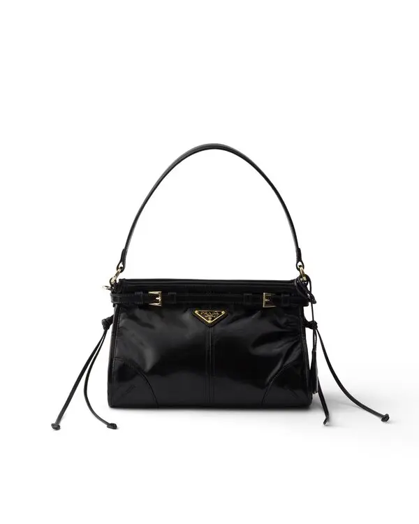 Prada Bonnie Small Leather Handbag - Black