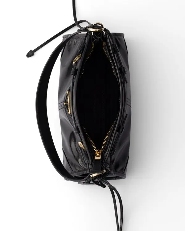 Prada Bonnie Small Leather Handbag - Black