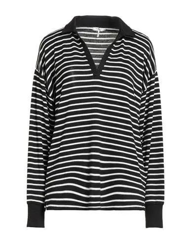Rag & Bone Sweater Size Rayon, Polyester, Elastane - Black