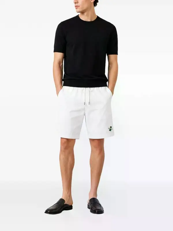 ALBERTO BRESCI Embroidered Drawstring Shorts