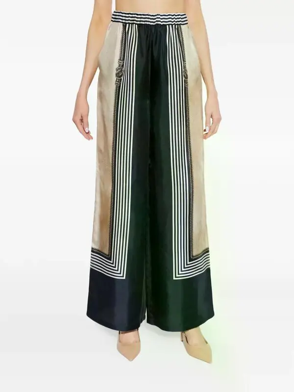 Max Mara Silk Palazzo Pants