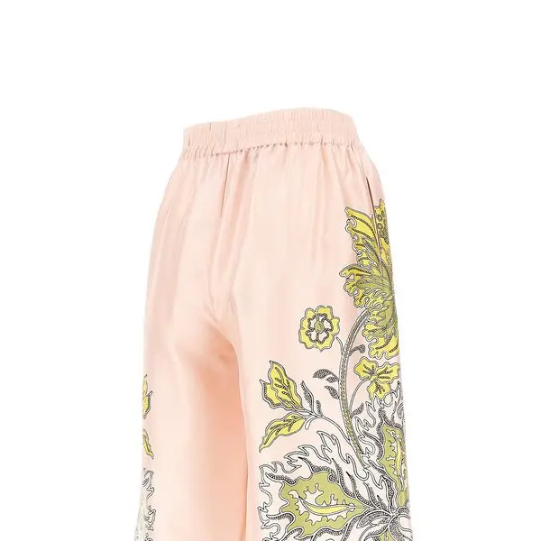 La DoubleJ Printed Silk Palazzo Pants Woan