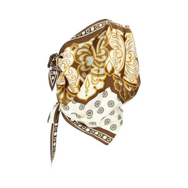 La DoubleJ Foulard Silk Top - Multicolor