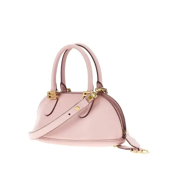 Balenciaga Leather Mini 'bolero' Bowling Bag - Pink