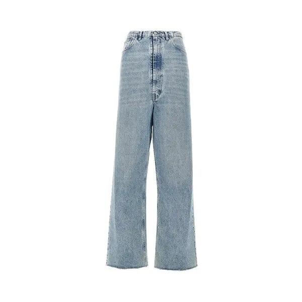 MAISON MARGIELA Loose Fit Jeans With Dropped Crotch - Blue