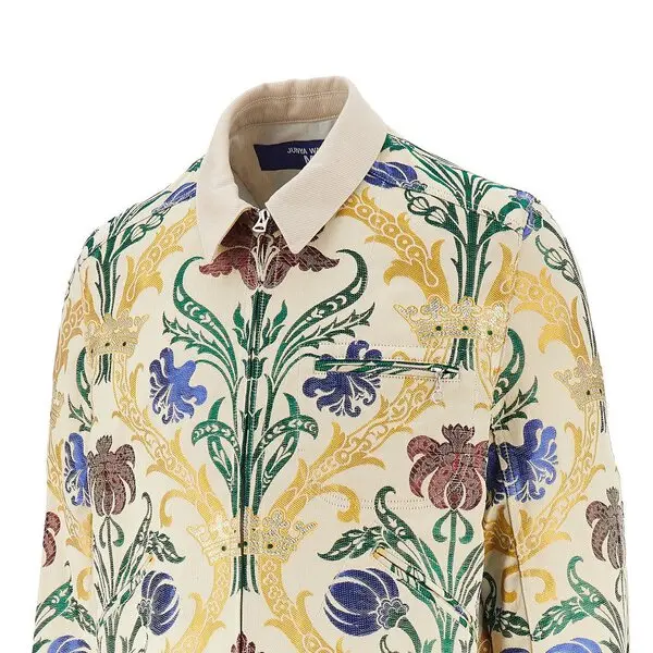 Junya Watanabe Floral Damask Lamé Fabric Jacket