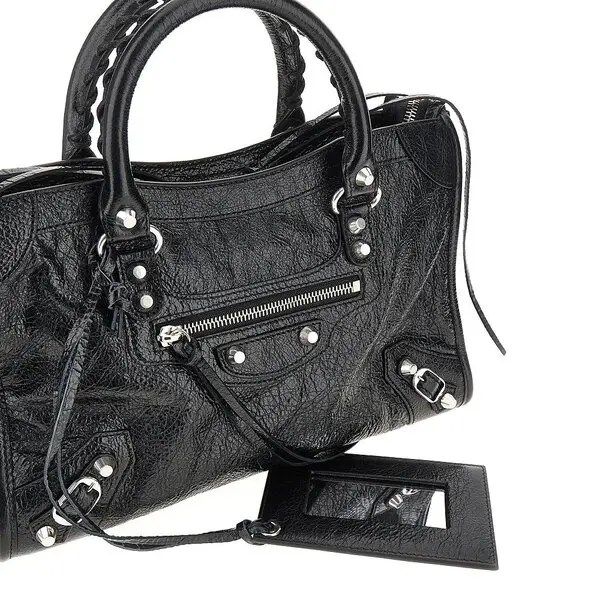 Balenciaga Arena Leather Small 'le City' Bag - Black