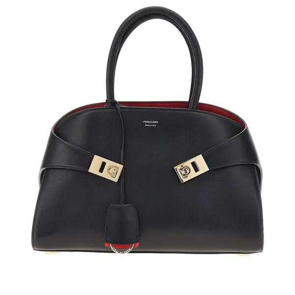 FERRAGAMO Leather Medium 'hug' Bag