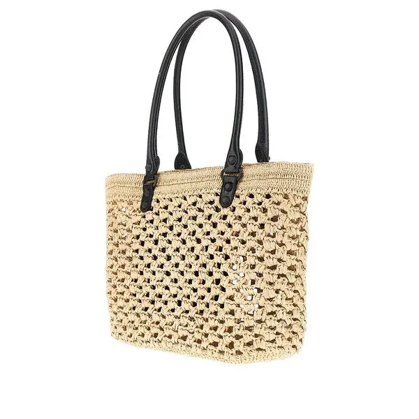 Balenciaga Raffia Medium 'le City' Basket Bag - Beige