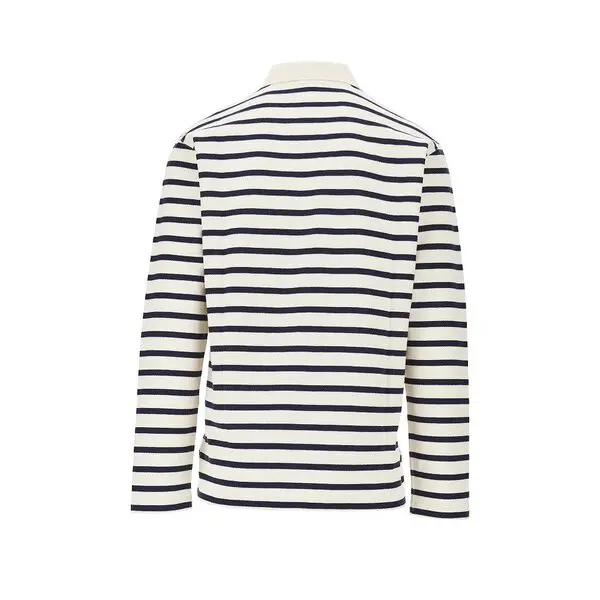 Junya Watanabe Triped Interlock Jerey Polo Hirt