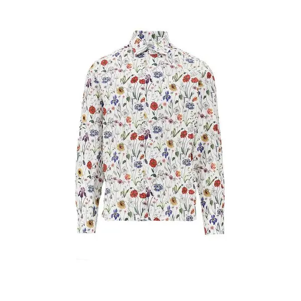 Junya Watanabe Floral Cotton Tailored Hirt - Multicolor