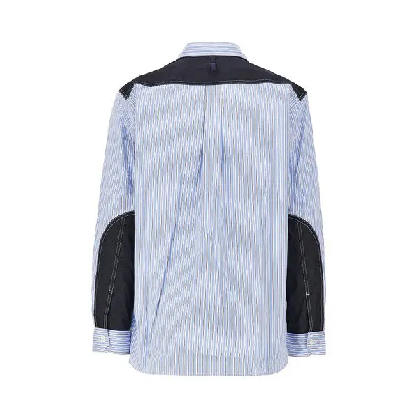 Junya Watanabe Striped Overshirt With Deni Inserts An