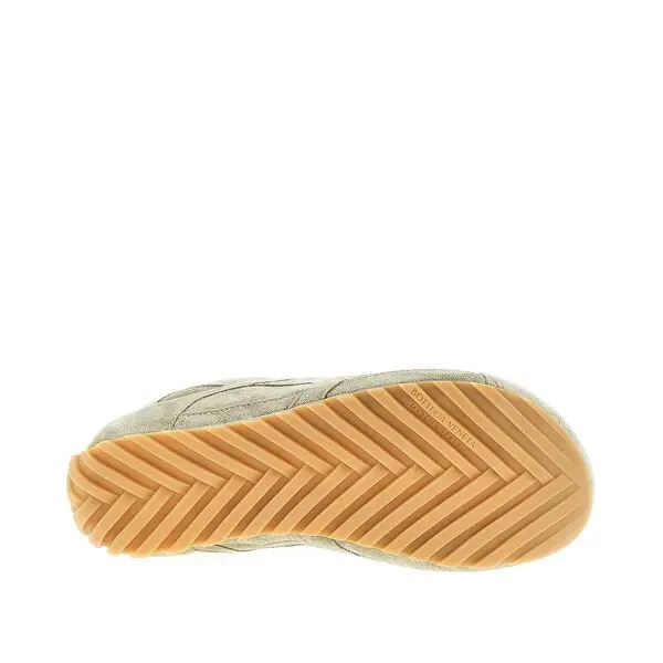 Bottega Veneta Orbit Flash Suede Leather Sneakers - Green