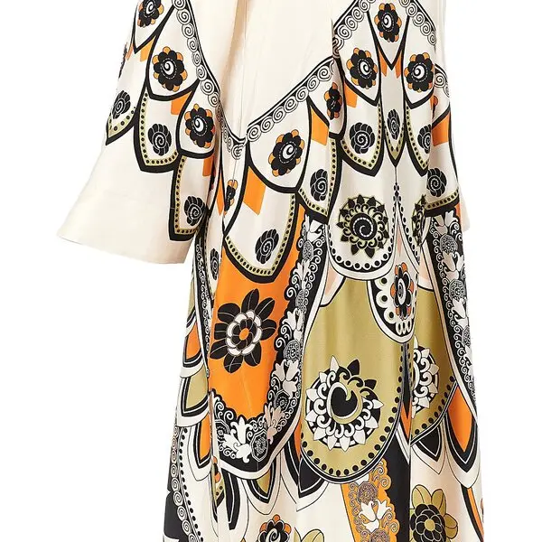 La DoubleJ Printed Silk Maxi Dress