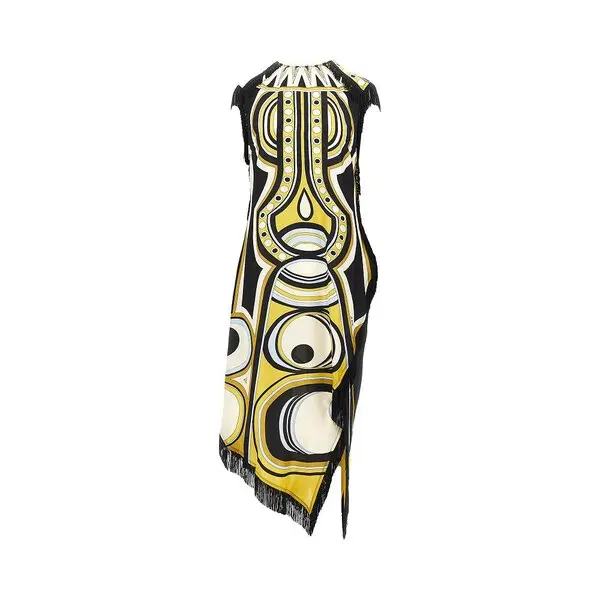 La DoubleJ Printed Silk 'scarf' Midi Dress - Multicolor