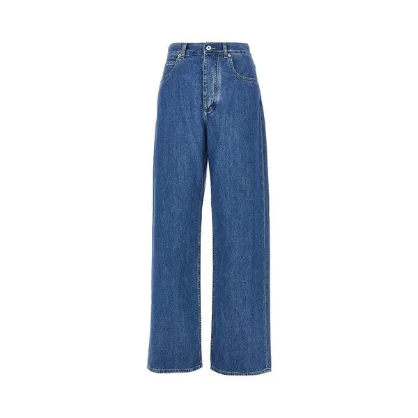 Bottega Veneta Wide Leg High-rise Jeans - Blue