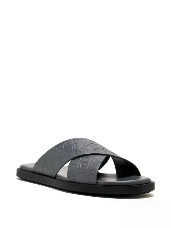 FERRAGAMO Crossover Sandals - Grey