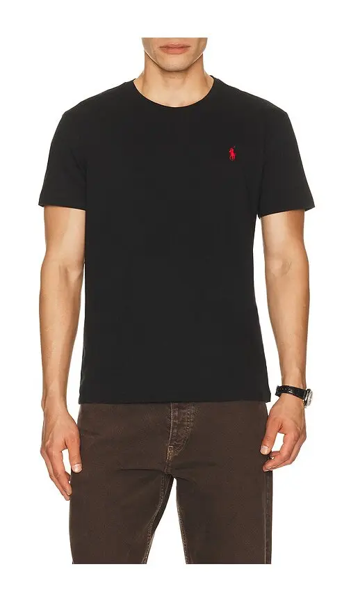 Polo Ralph Lauren Short Sleeve Crewneck T-shirt In Black - Rl Black