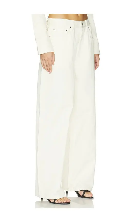 EB DENIM Relaxed Baggy Jeans White - Bone