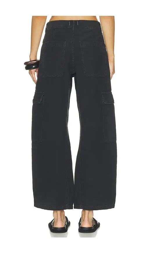 Citizens Of Humanity Thassos Twisted Seam Utility Pants - Washed Black