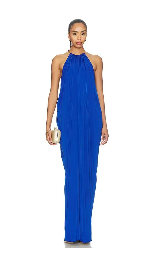 Ronny Kobo Rhodes Dress In Blue - Cobalt
