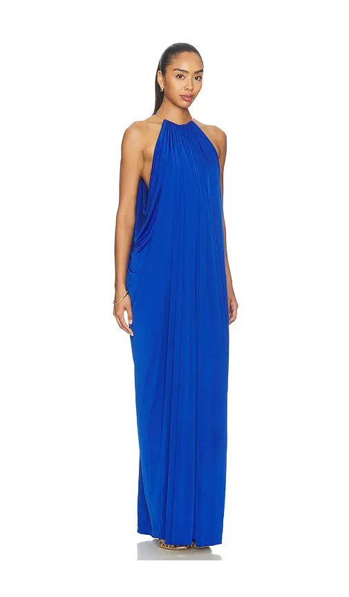 Ronny Kobo Rhodes Halterneck Maxi Dress