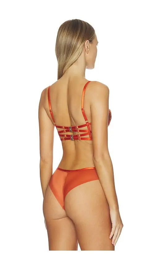 THISTLE AND SPIRE Kyra Bodice Bra In Orange