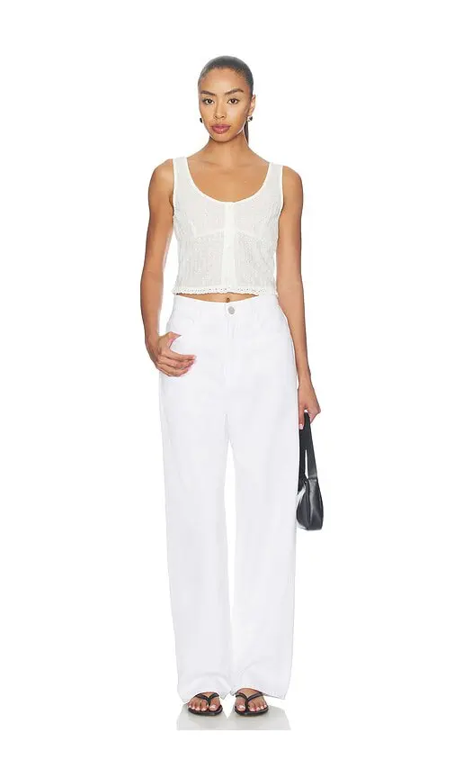 Good American The Eyelet Top