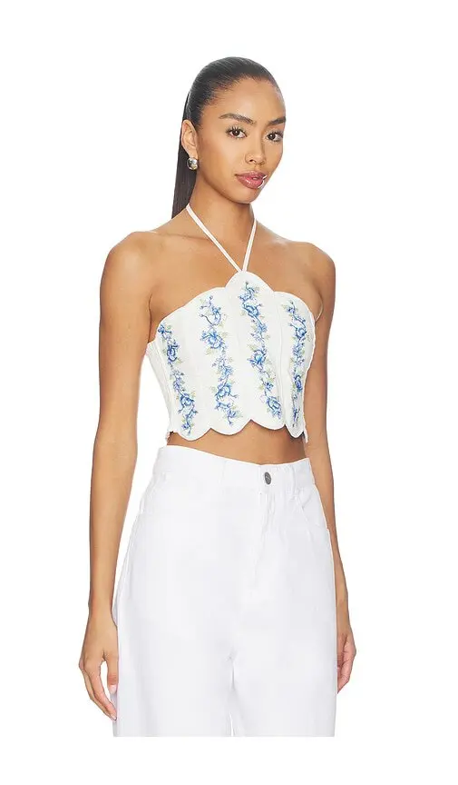 Agua Bendita Serenity Ivy Halter Top