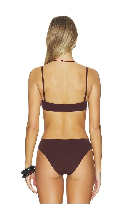 Ulla Johnson Jaya Bikini Top In Brown
