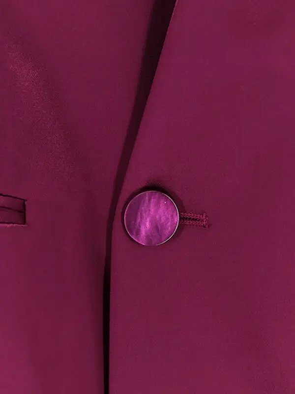 Alberta Ferretti Double-breasted Satin Blazer