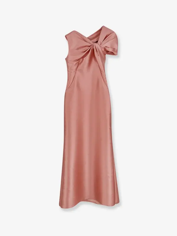 Alberta Ferretti Mikado Long Dress - Pink